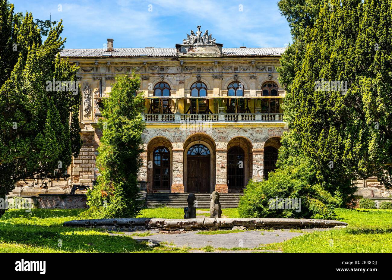 Pilica, Poland - July 25, 2022: Ruined renaissance and baroque historic ...