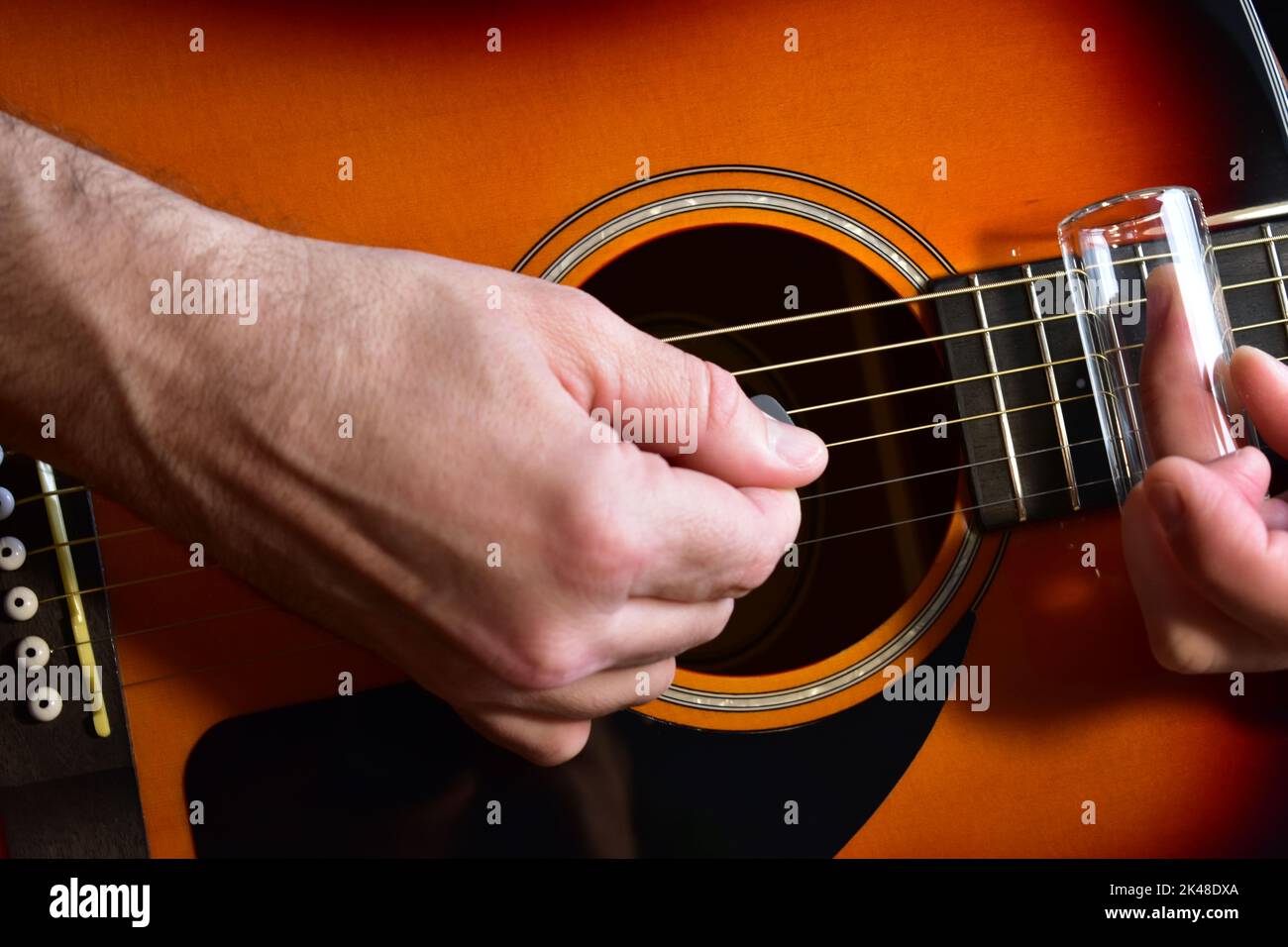 Playing electric guitar slide country hi-res stock photography and ...