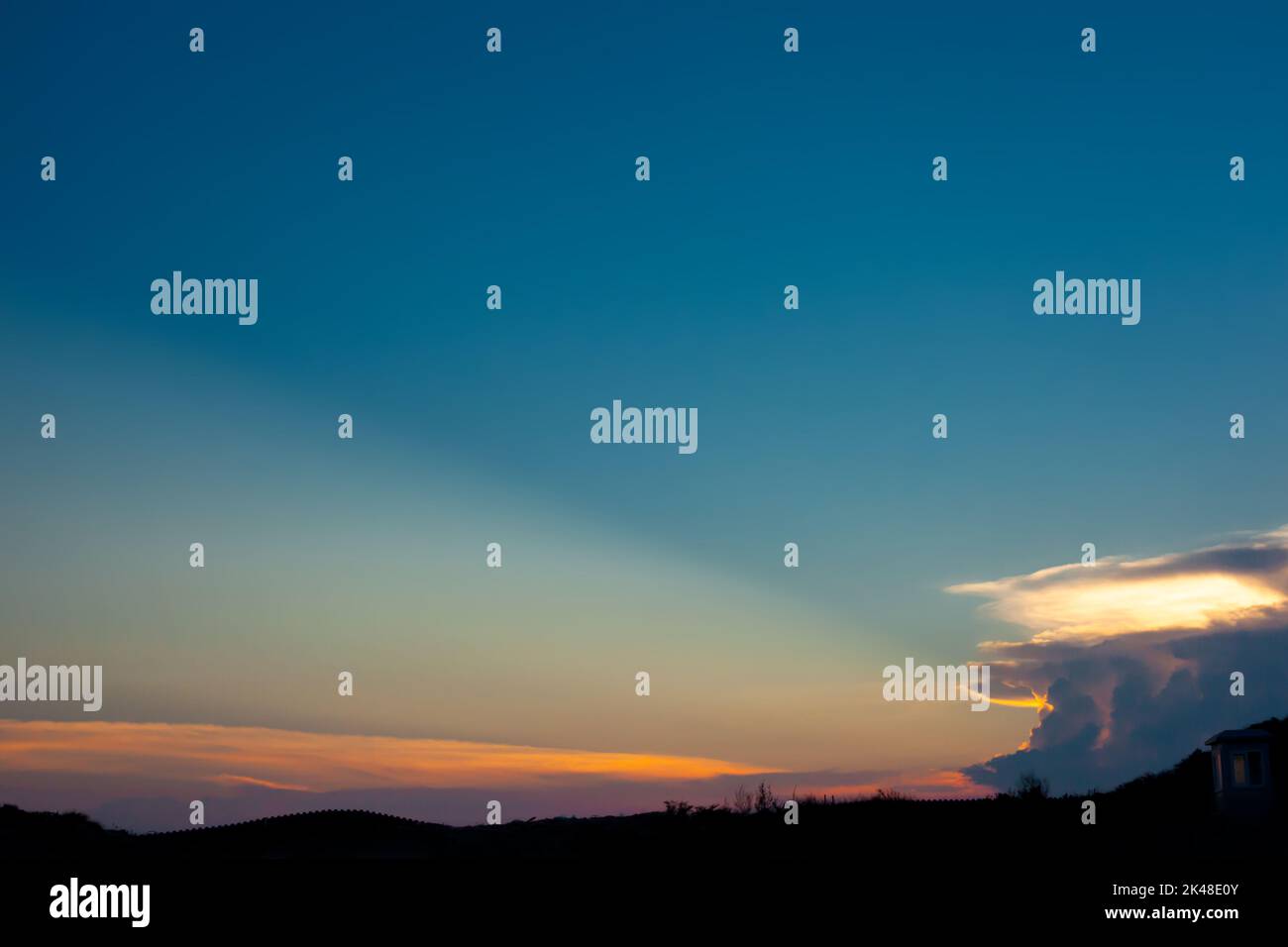 Beautiful sunset in Long Hai beach, Ba Ria Vung Tau Viet Nam, sea coast ...