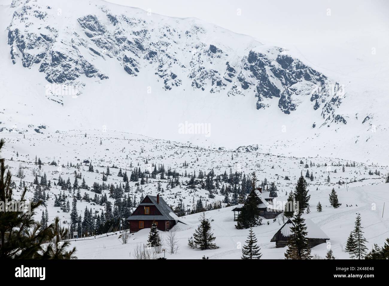 Winter landscape in the Tatra Mountains . Poland Stock Photo - Alamy