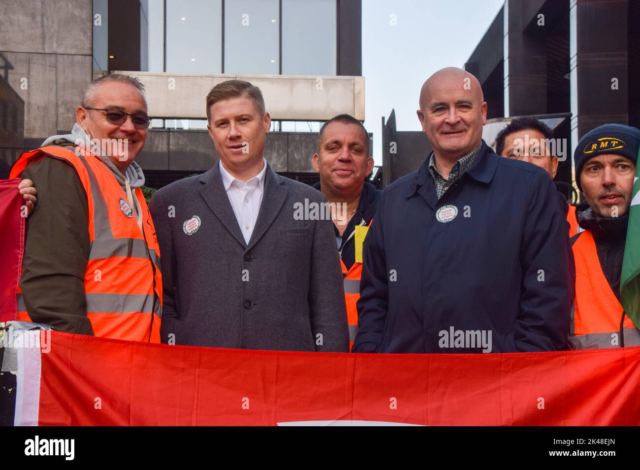 London, England, UK. 1st Oct, 2022. RMT (Rail, Maritime and Transport ...