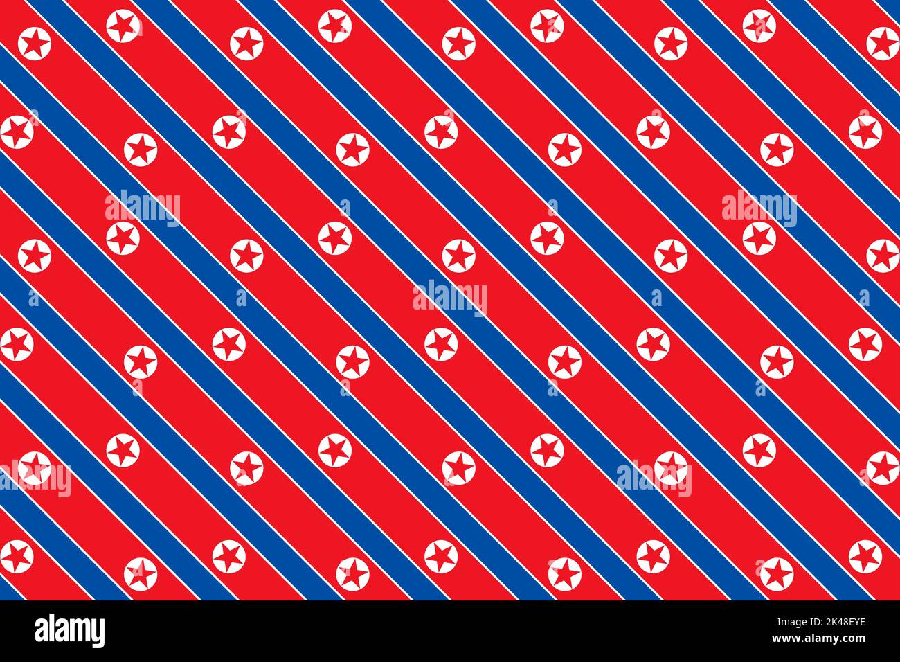 Geometric pattern in the colors of the national flag of North Korea ...