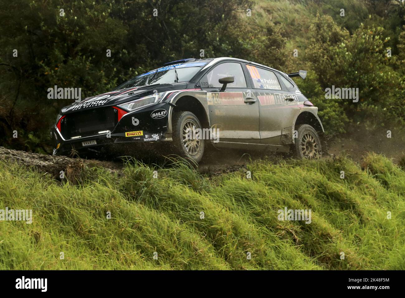 October 1, 2022, Rome, New Zealand: 20 PADDON Hayded (nzl), KENNARD John (nzl), Hyundai i20N ...