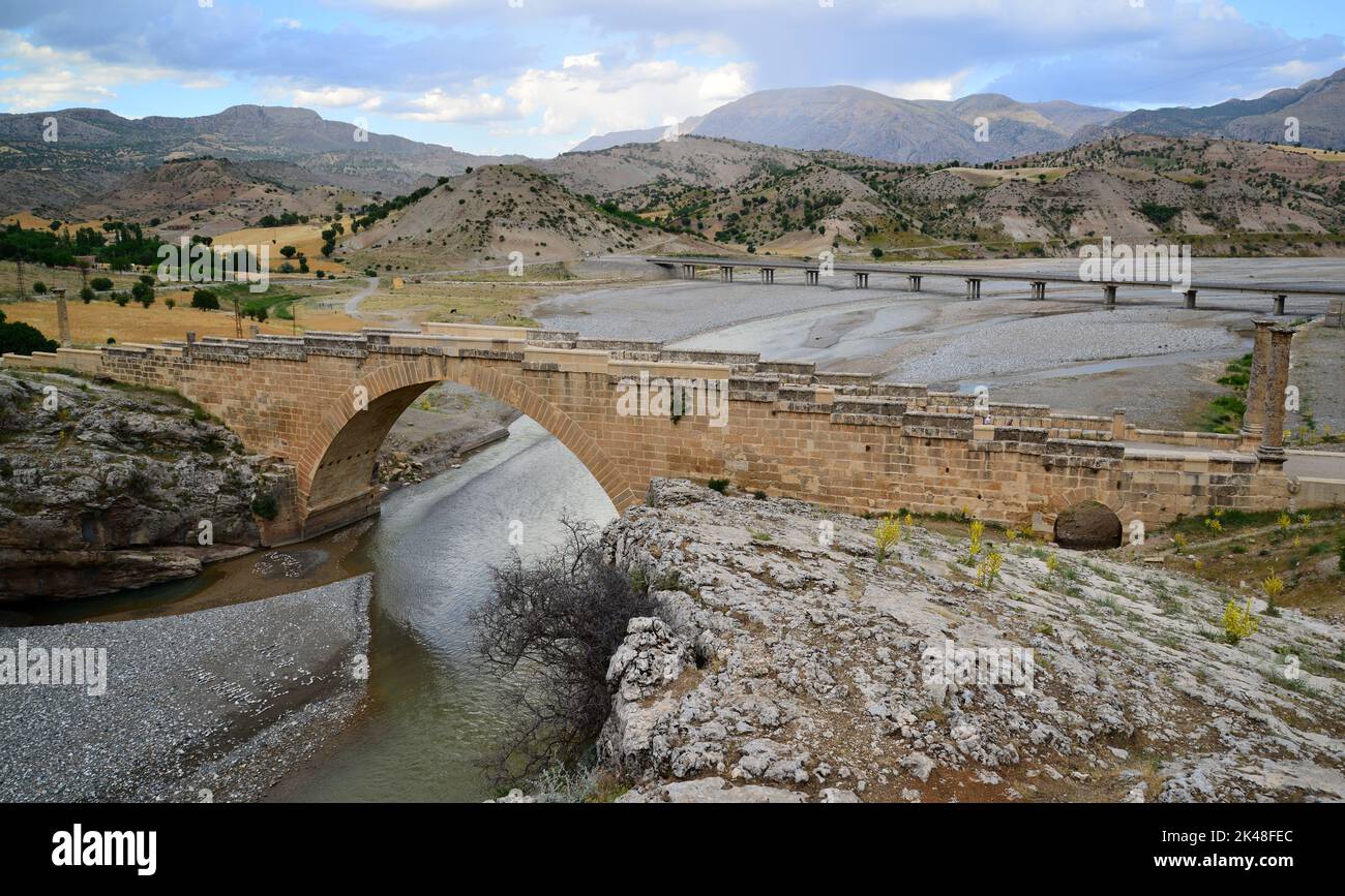 Cendere Bridge is an old structure located in Kahta district of ...