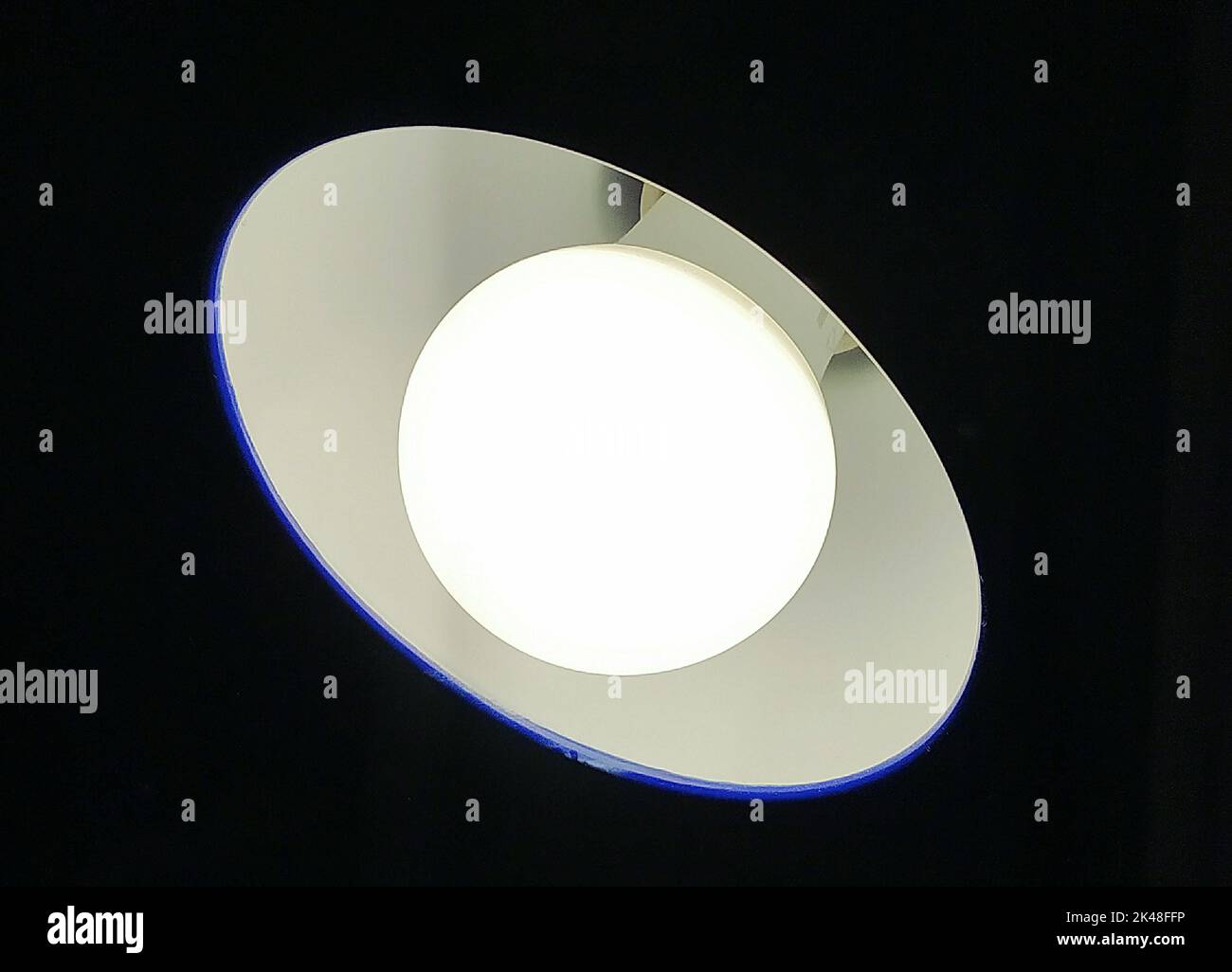 Burning LED table lamp Stock Photo - Alamy