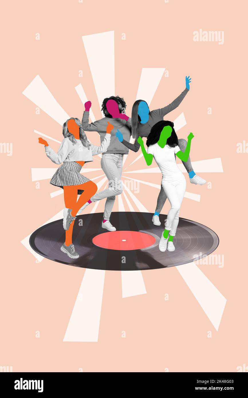 Photo cartoon comics sketch picture of happy ladies having fun together ...