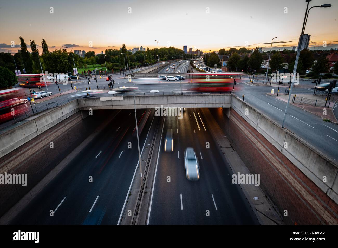 Cars on the A13, London Stock Photo - Alamy