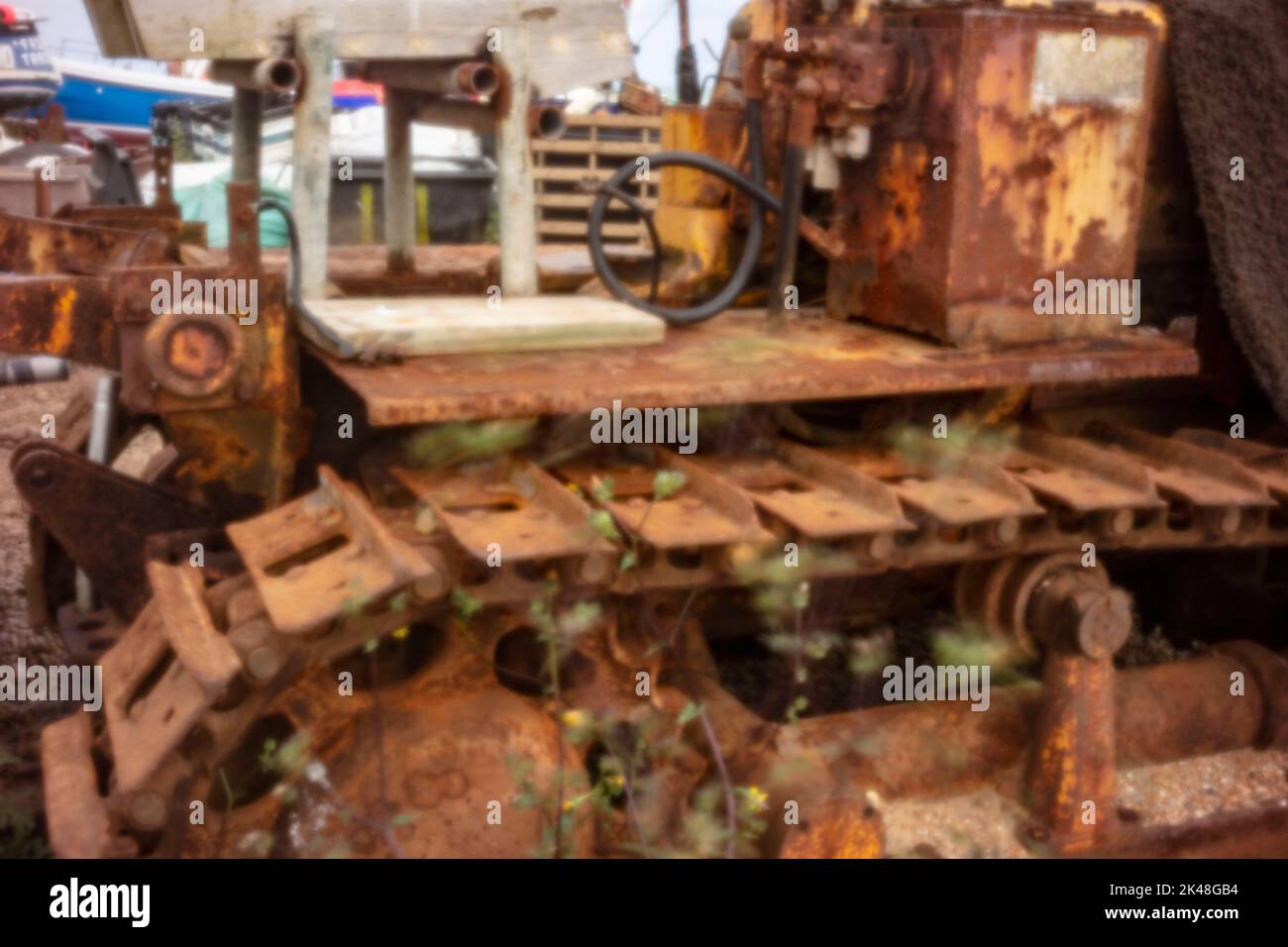 Found semi-abstract close-up still life of rusting metal. Age-defying ...