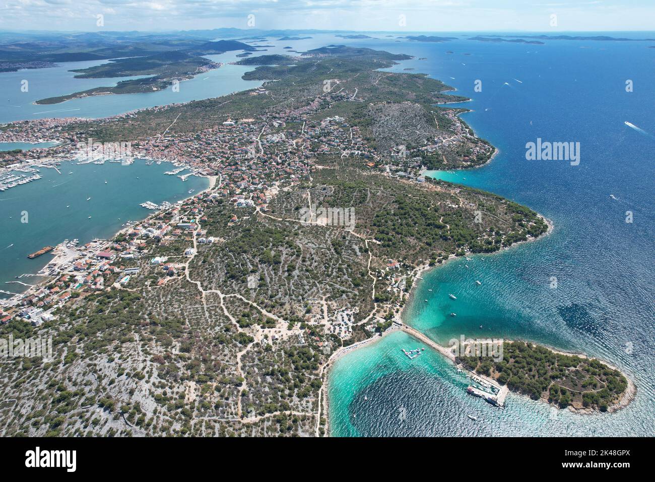 Murter Island, Croatia. Drone View Stock Photo - Alamy