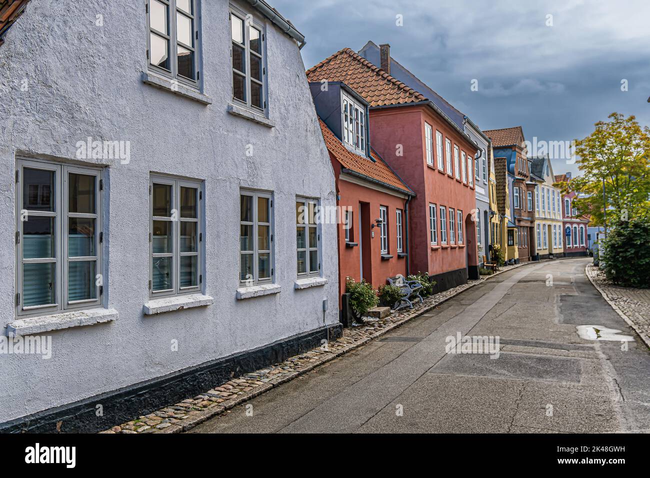 Old streets of Soenderborg in Denmark Stock Photo - Alamy