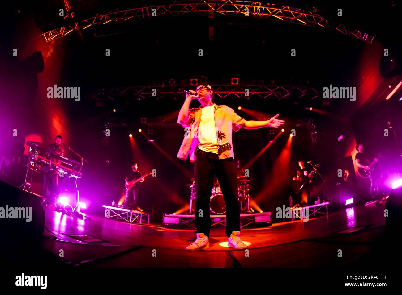 Italian rapper and singer-songwriter Guglielmo Bruno, known ...