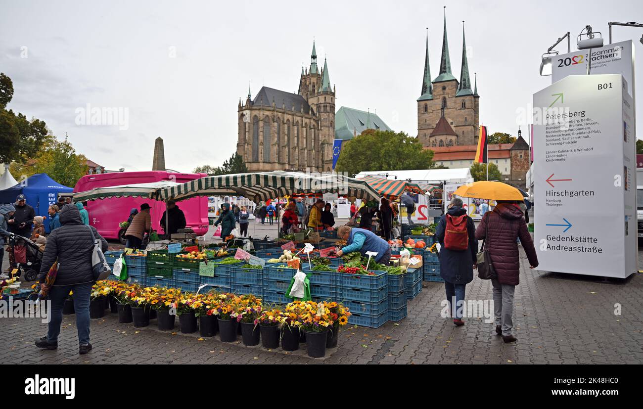 Erfurt, Germany. 01st Oct, 2022. A three-day civic festival to mark ...