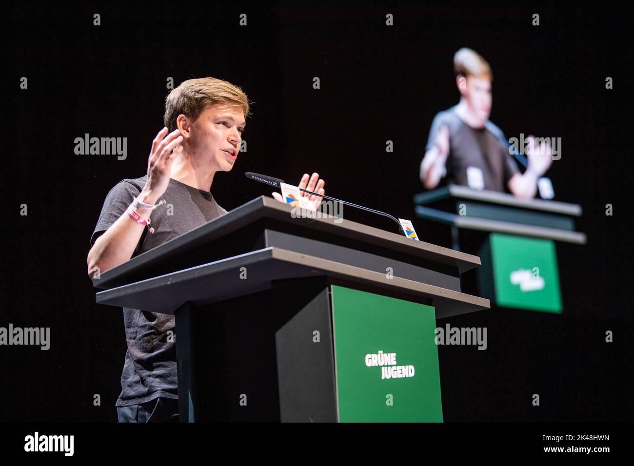 Bielefeld, Germany. 01st Oct, 2022. Timon Dzienus, national spokesman ...