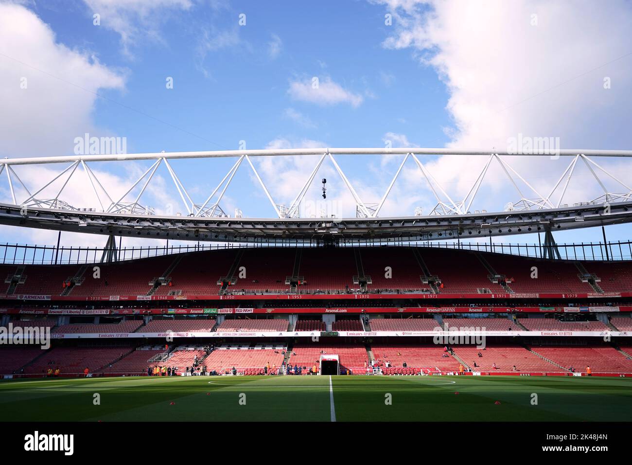 General view inside the ground ahead of the Premier League match at the ...