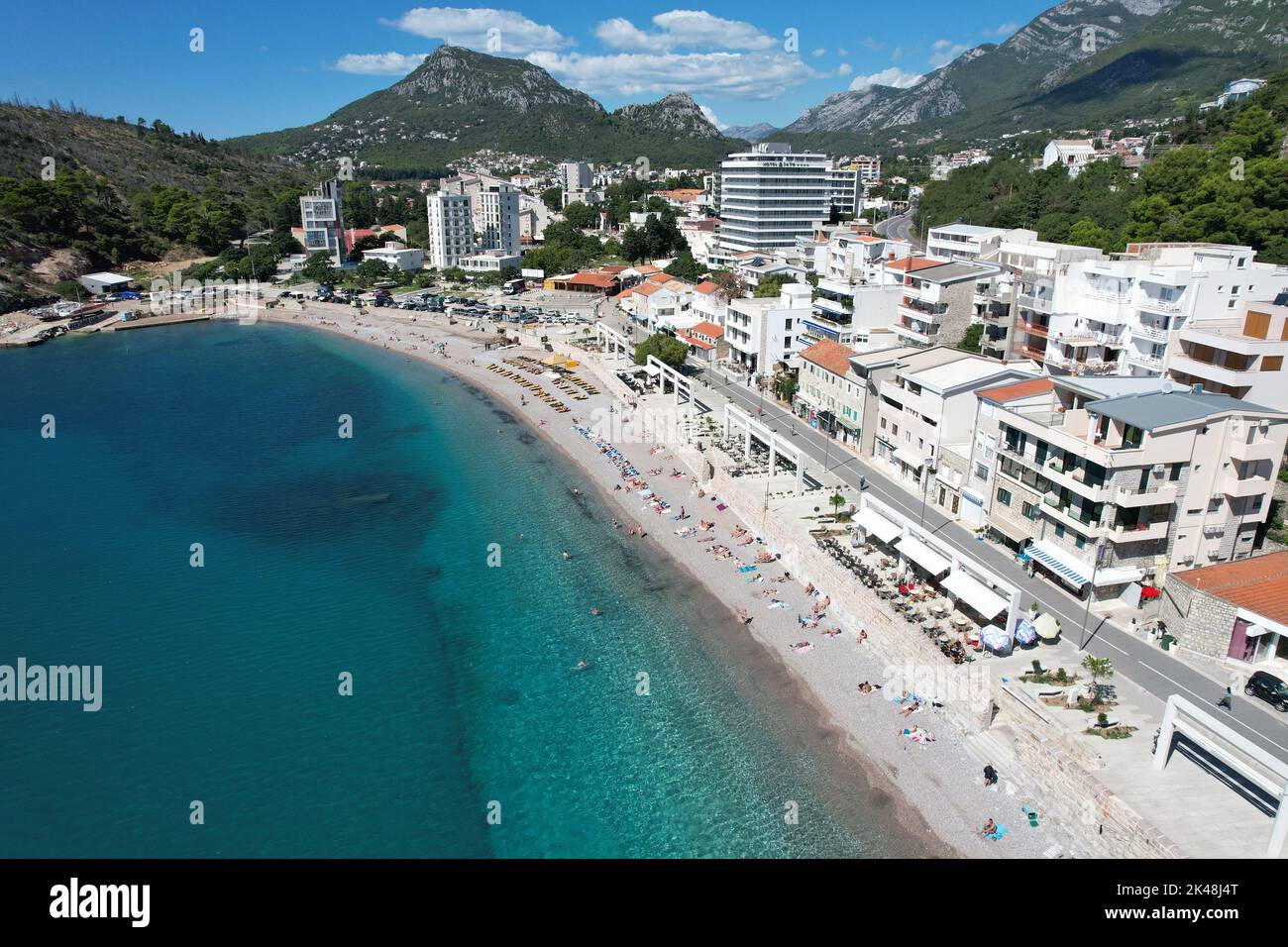 Sutomore, Montenegro. As seen from Drone Stock Photo - Alamy