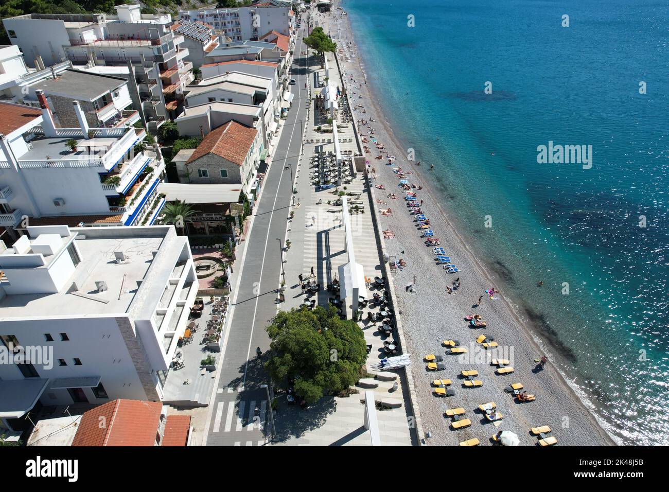 Sutomore, Montenegro. As seen from Drone Stock Photo - Alamy
