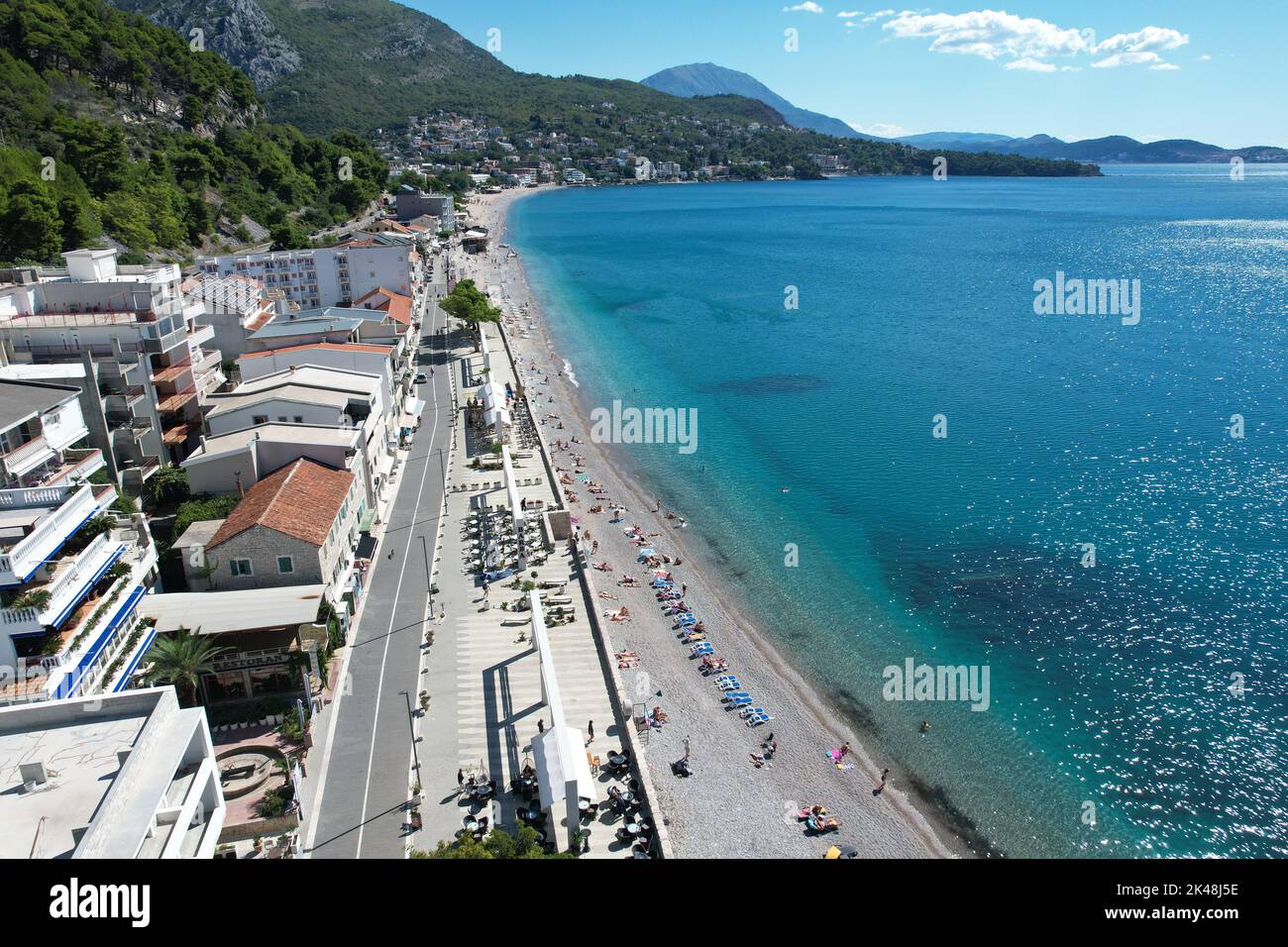 Sutomore, Montenegro. As seen from Drone Stock Photo - Alamy