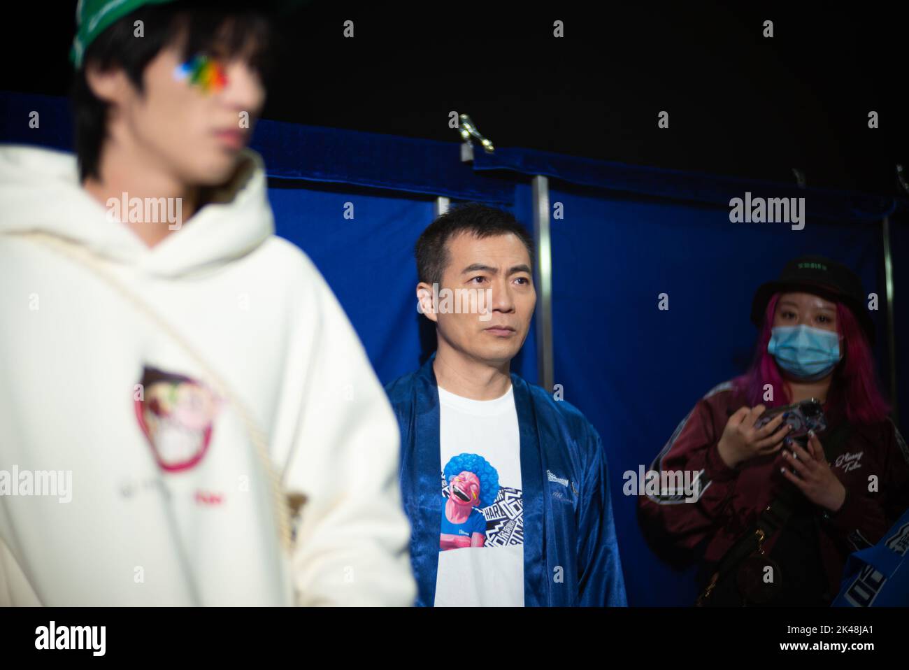 SHANGHAI, CHINA - SEPTEMBER 29, 2022 - Commentator Huang Jianxiang attends the SS 2023 Shanghai ...