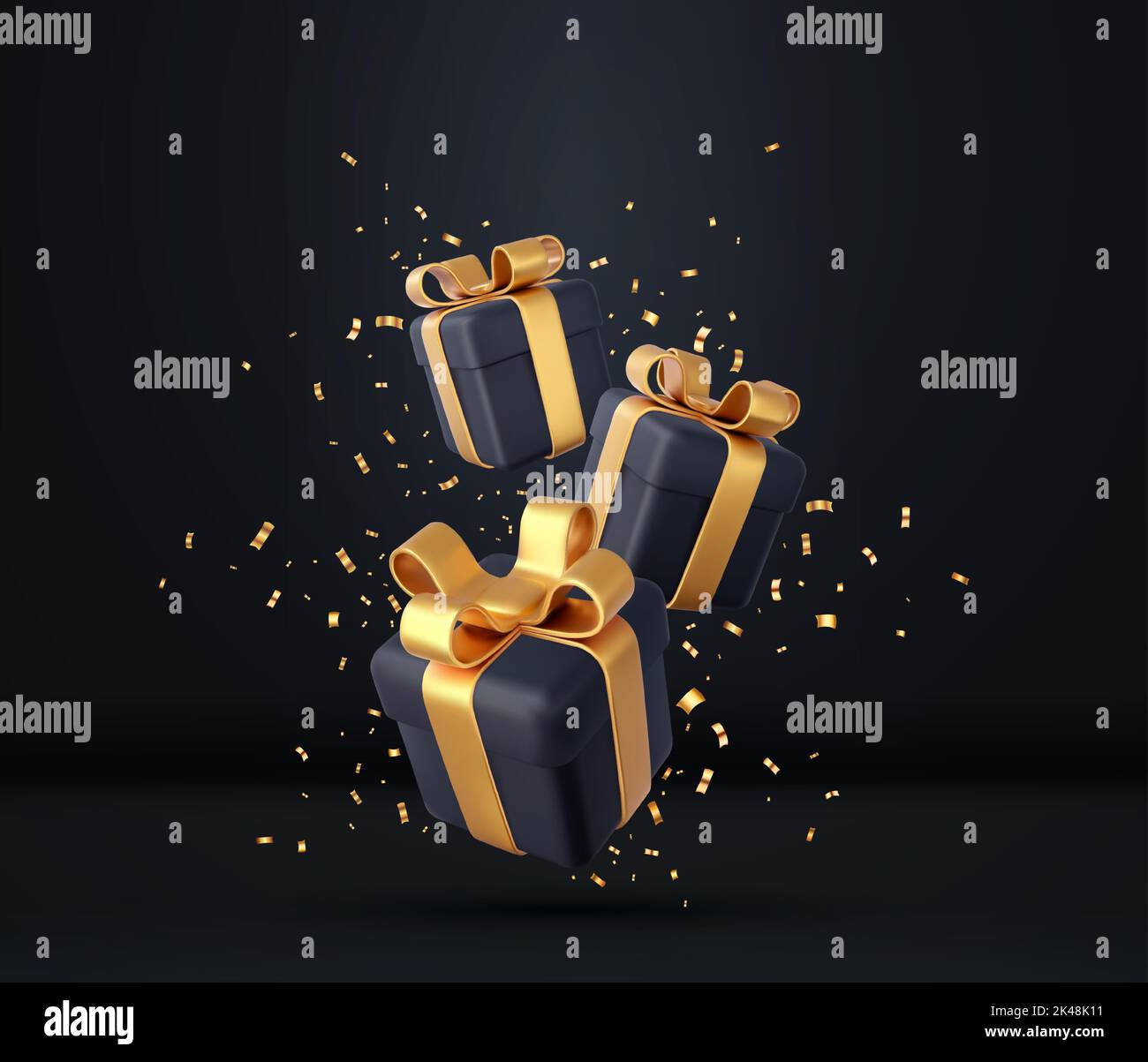 Luxury white gift boxes Stock Vector Images - Alamy