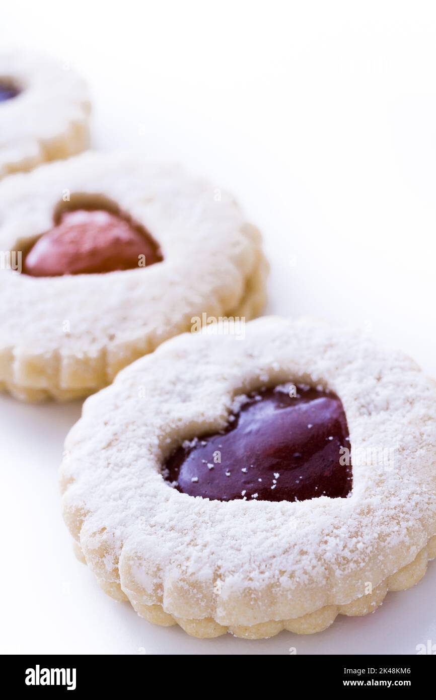 Linzer Torte Cookies Stock Photo - Alamy