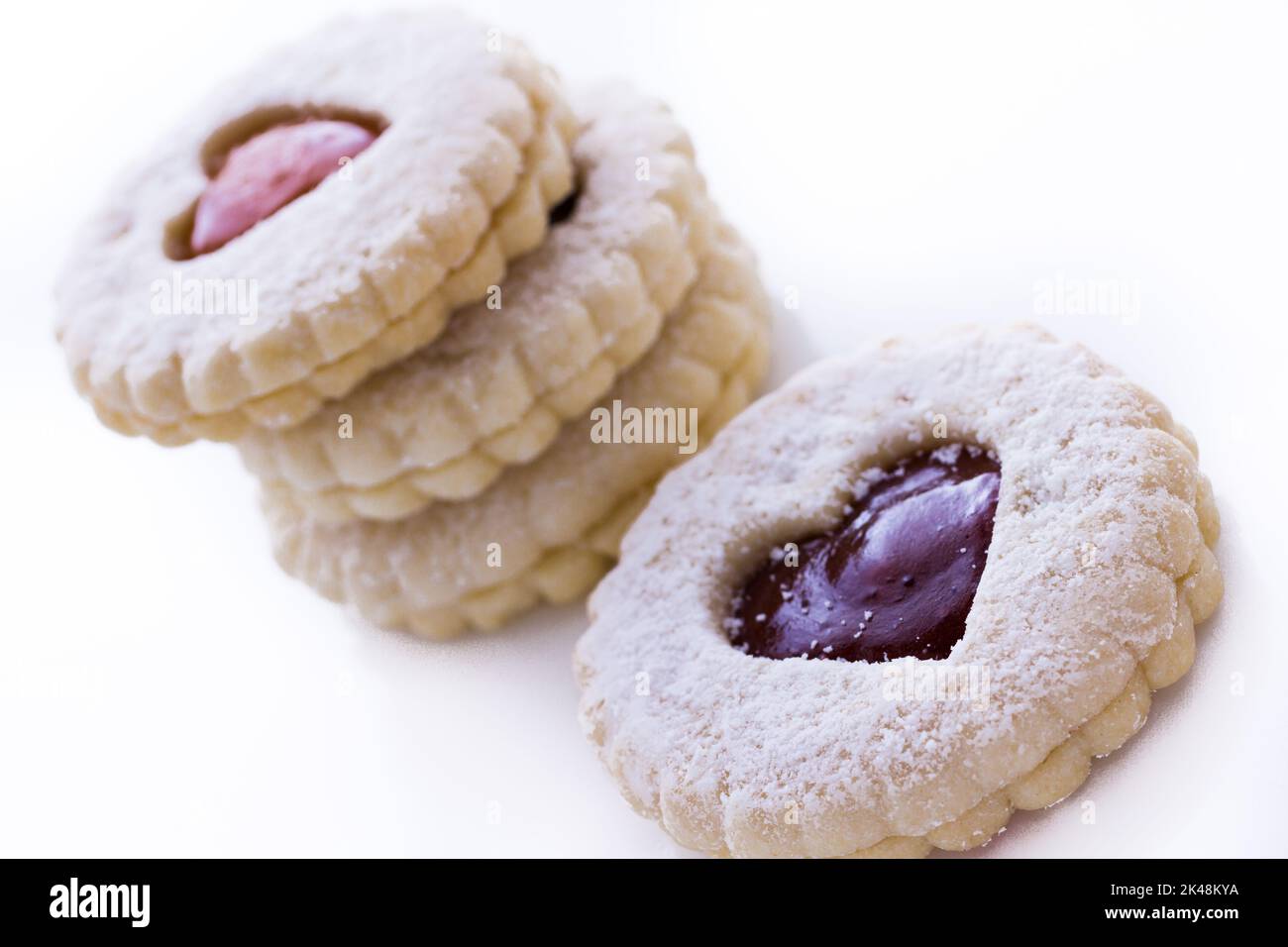 Linzer Torte Cookies Stock Photo - Alamy