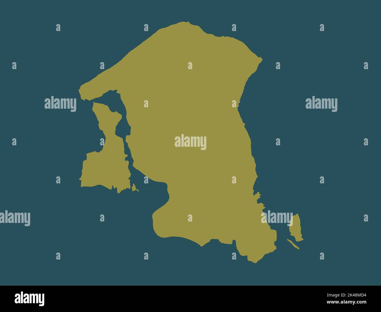 Hovedstaden outline map hi-res stock photography and images - Alamy