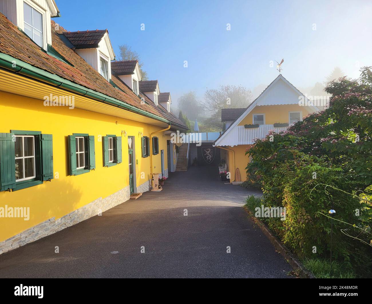 Kitzeck im Sausal, Austria - September 20, 2022: Guesthouse in the ...