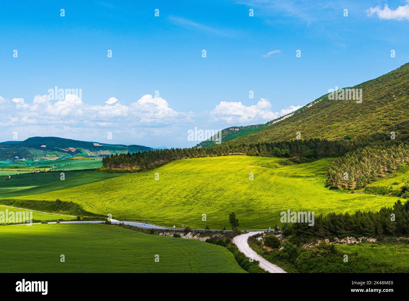 field and nature merge in the image Stock Photo - Alamy