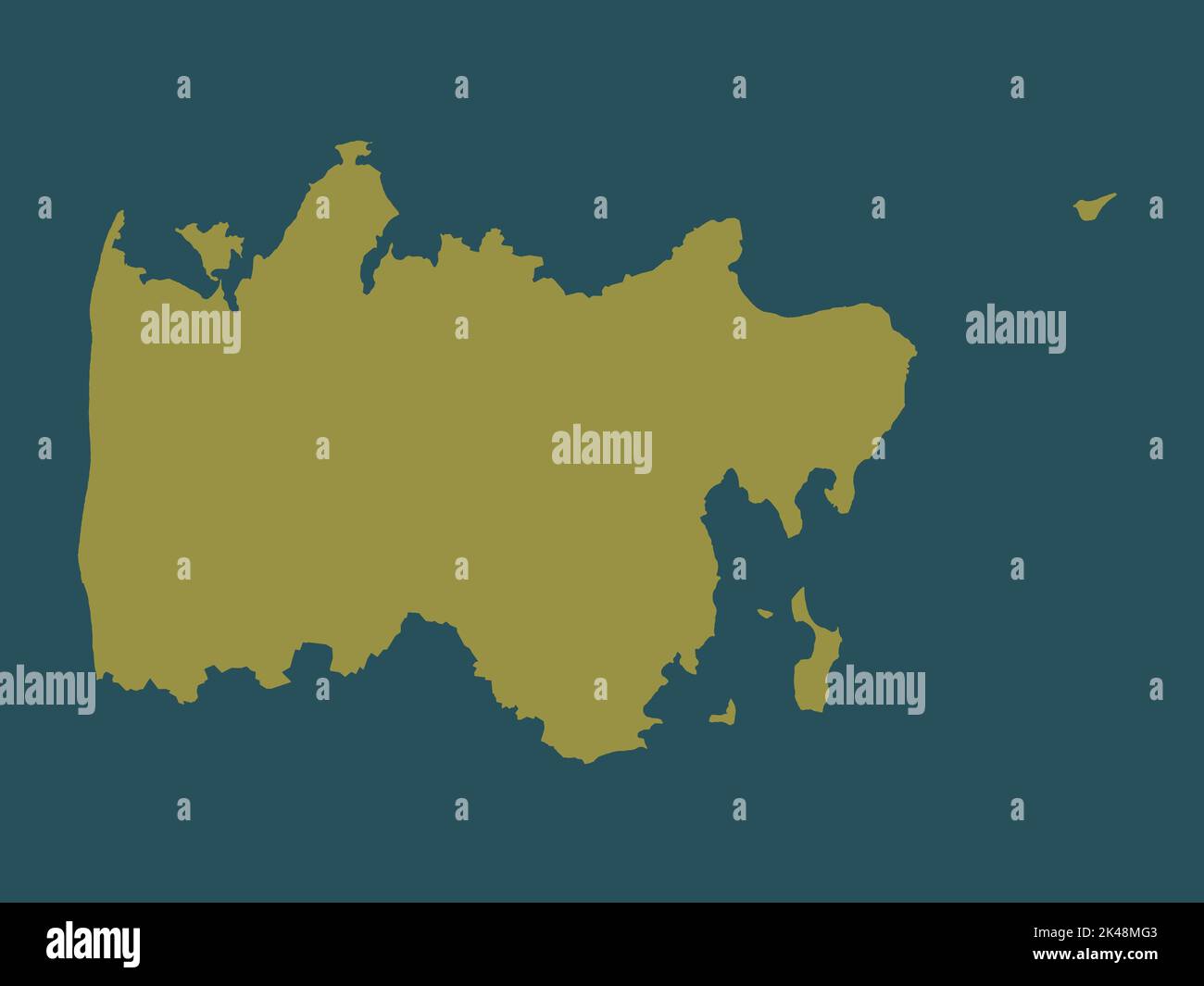 Midtjylland map hi-res stock photography and images - Alamy