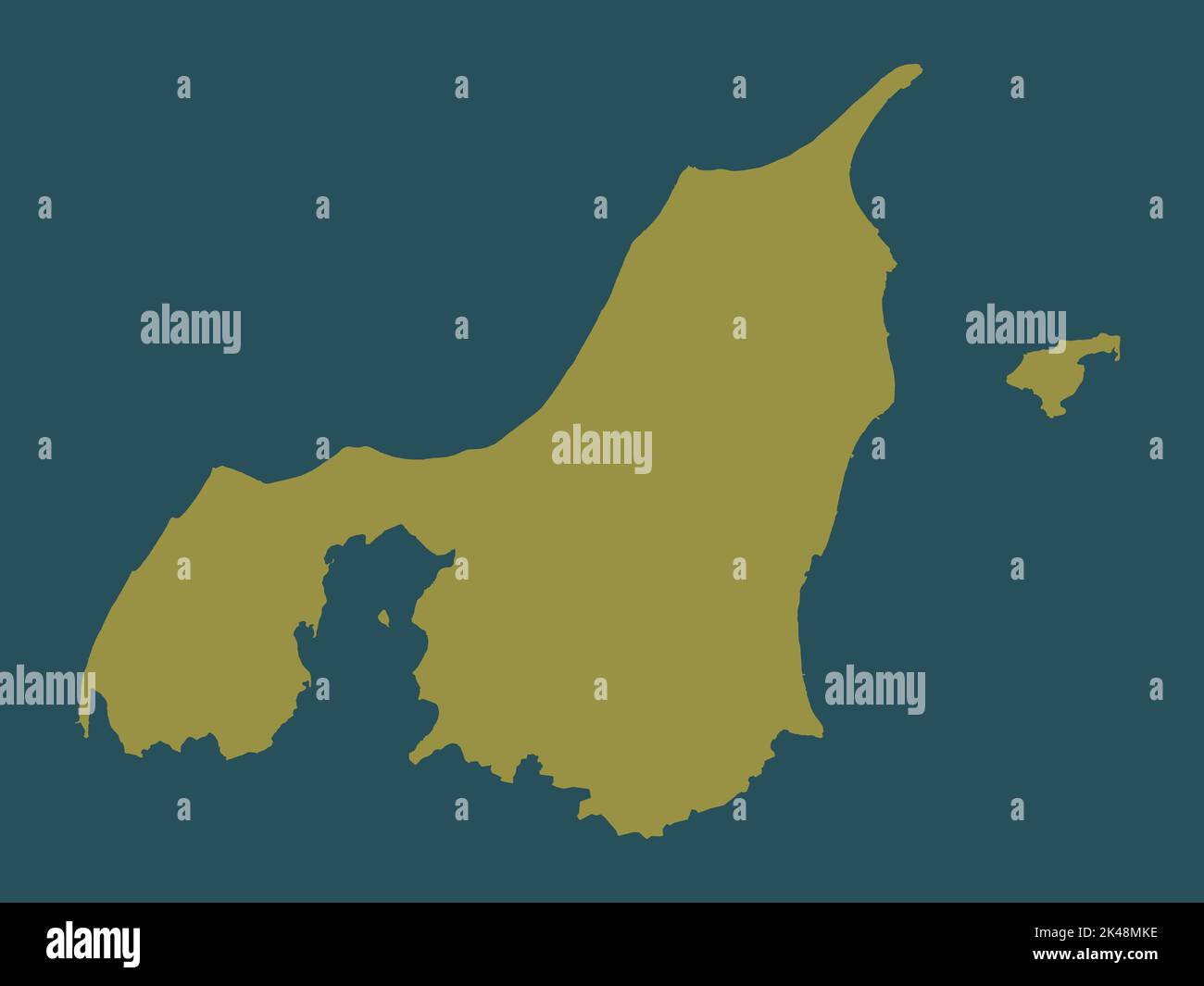 Nordjylland map hi-res stock photography and images - Alamy