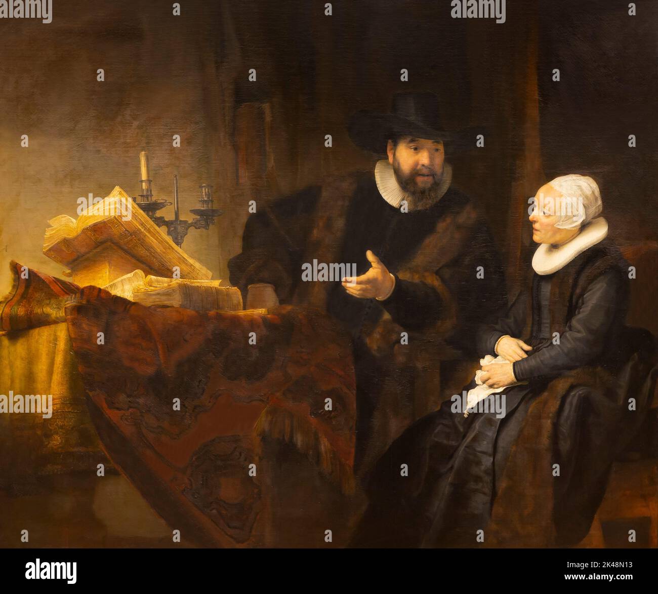 The Mennonite preacher Cornelis Claesz and His Wife, The Mennonite ...