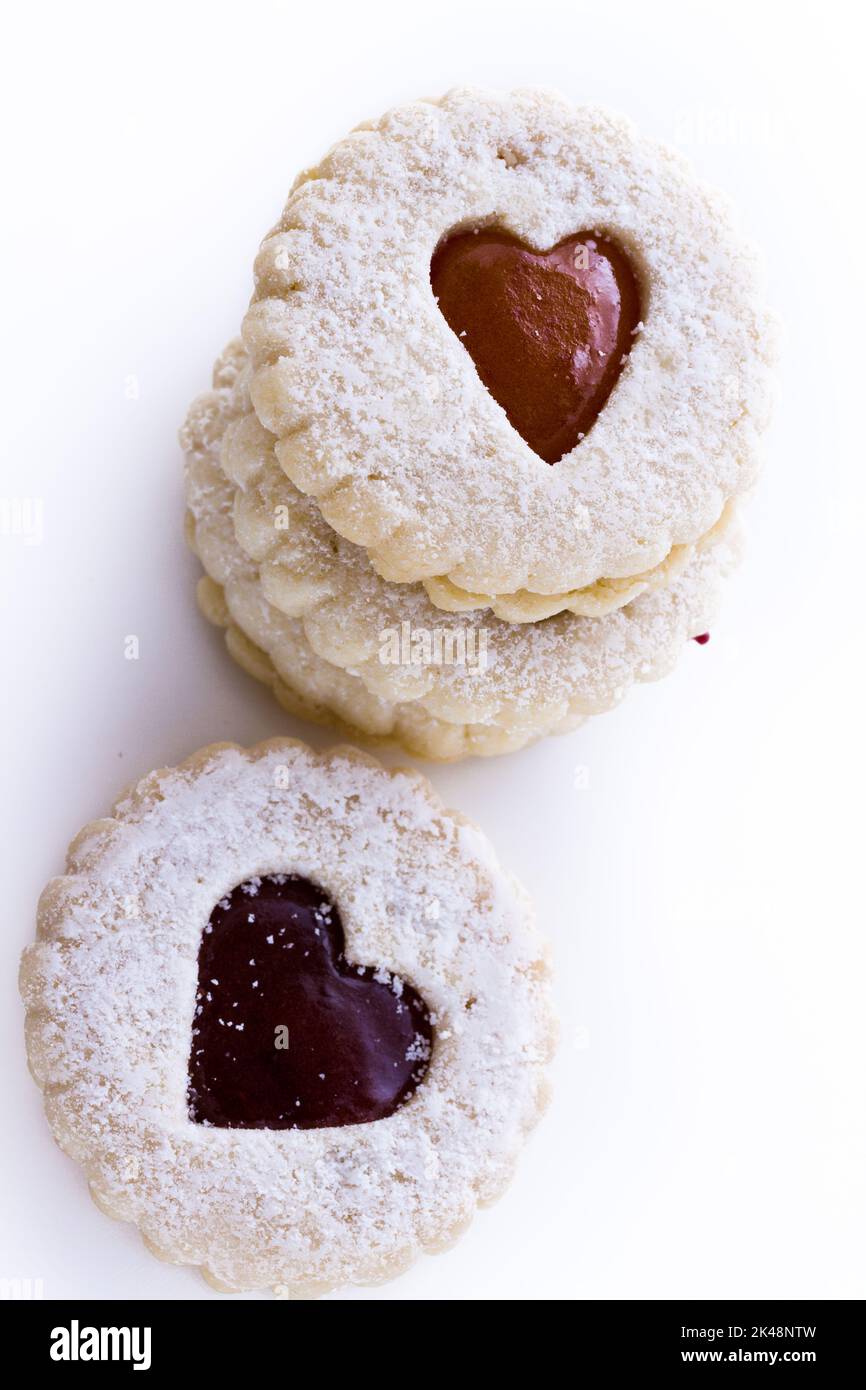 Linzer Torte Cookies Stock Photo - Alamy