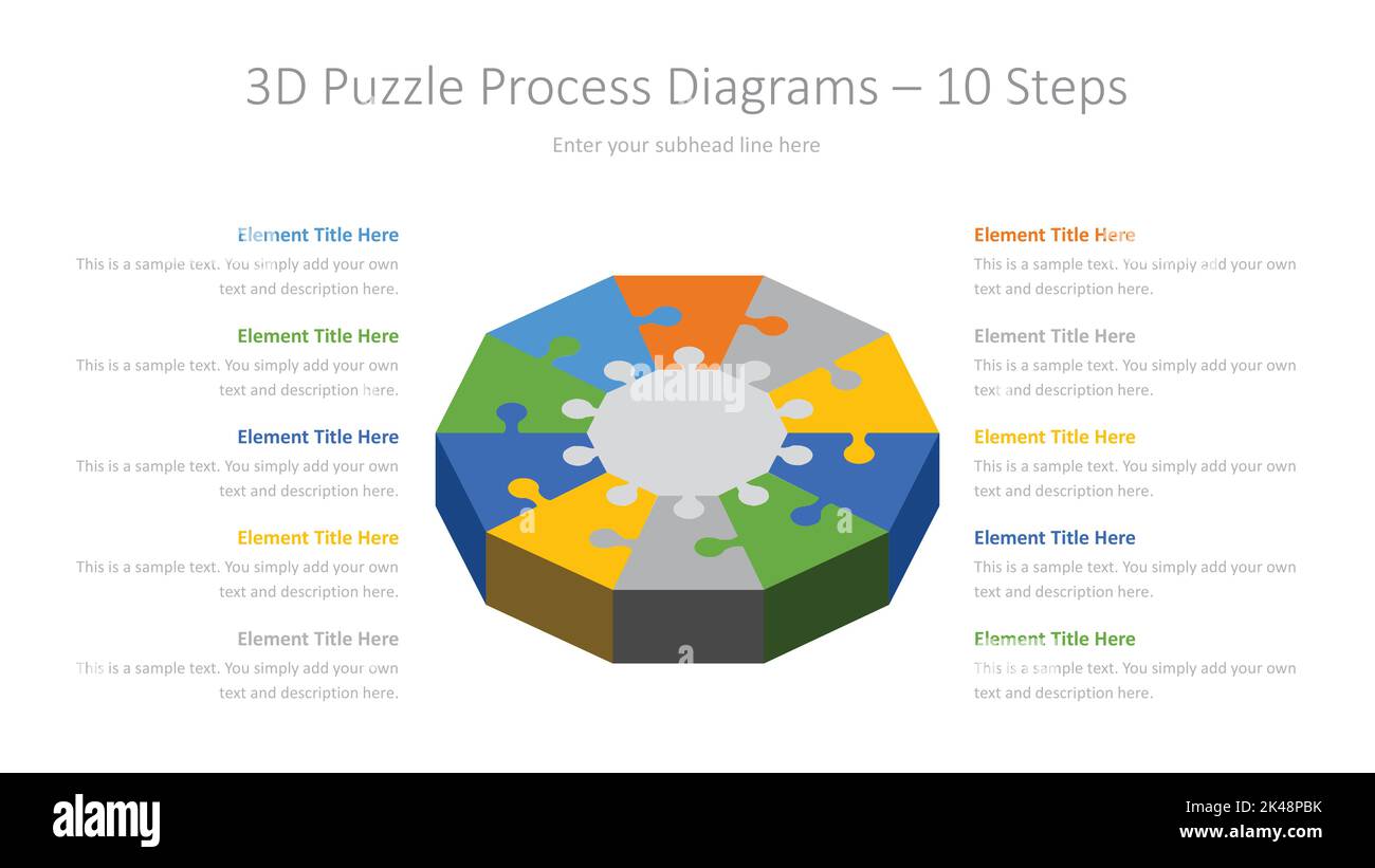 Puzzle infographic hi-res stock photography and images - Alamy