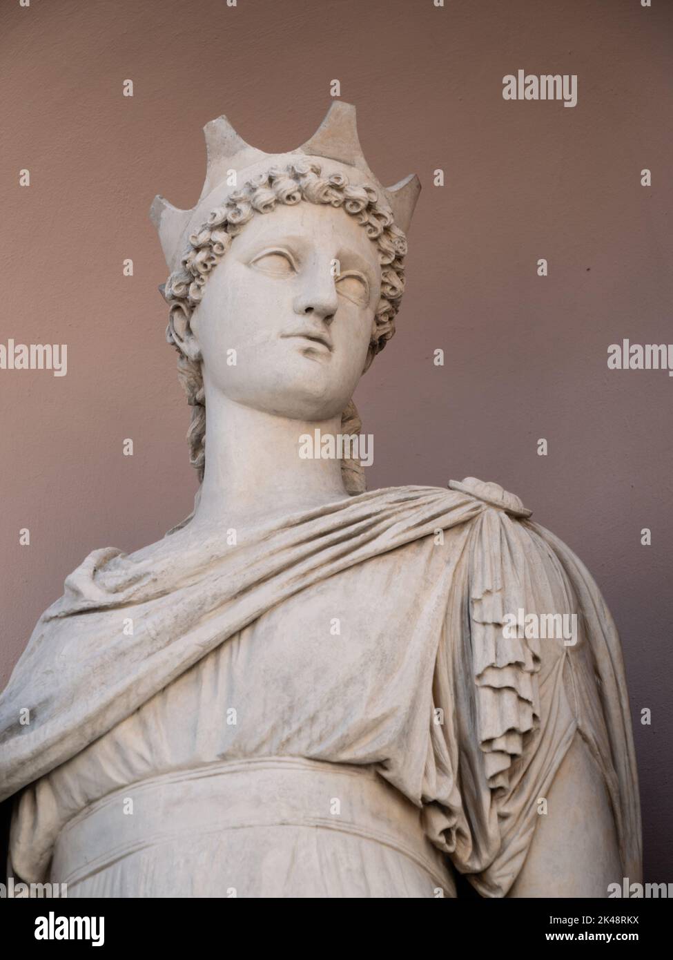 America Statue at the Old Trieste Commodity Exchange or Borsa Merci di ...