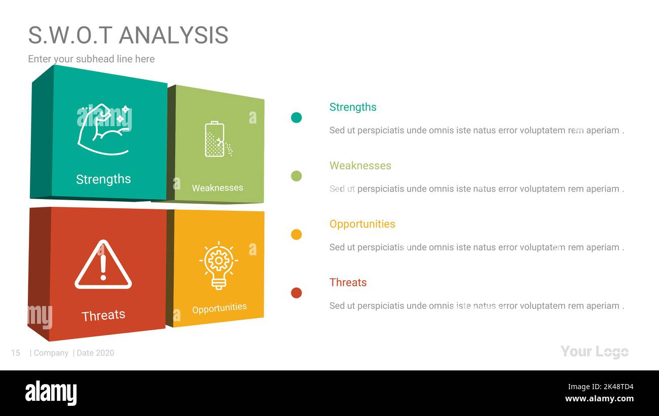 Powerpoint template swot hi-res stock photography and images - Alamy