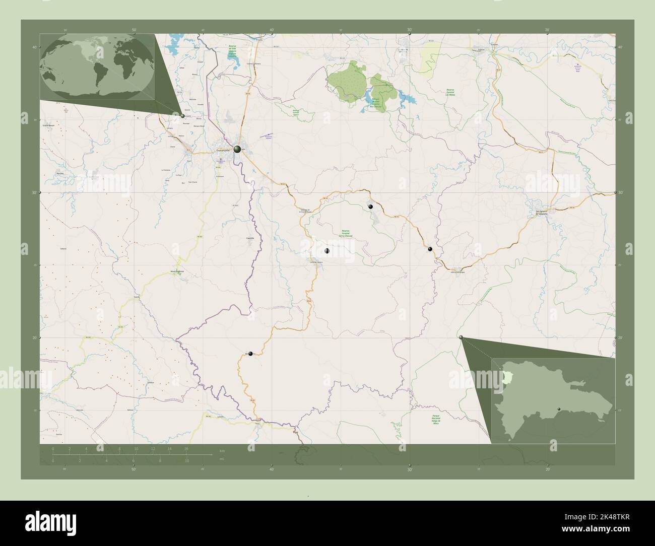 Dajabon, province of Dominican Republic. Open Street Map. Locations of ...