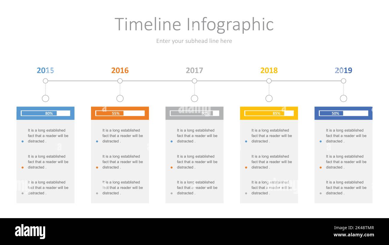 Infographic timeline layout hi-res stock photography and images - Alamy