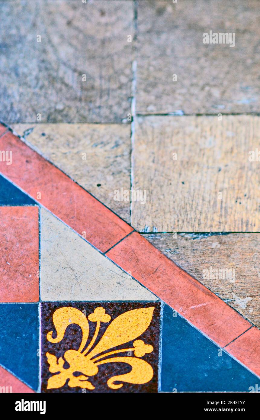 tiled floor st nicholas's church blakeney north norfolk england Stock ...