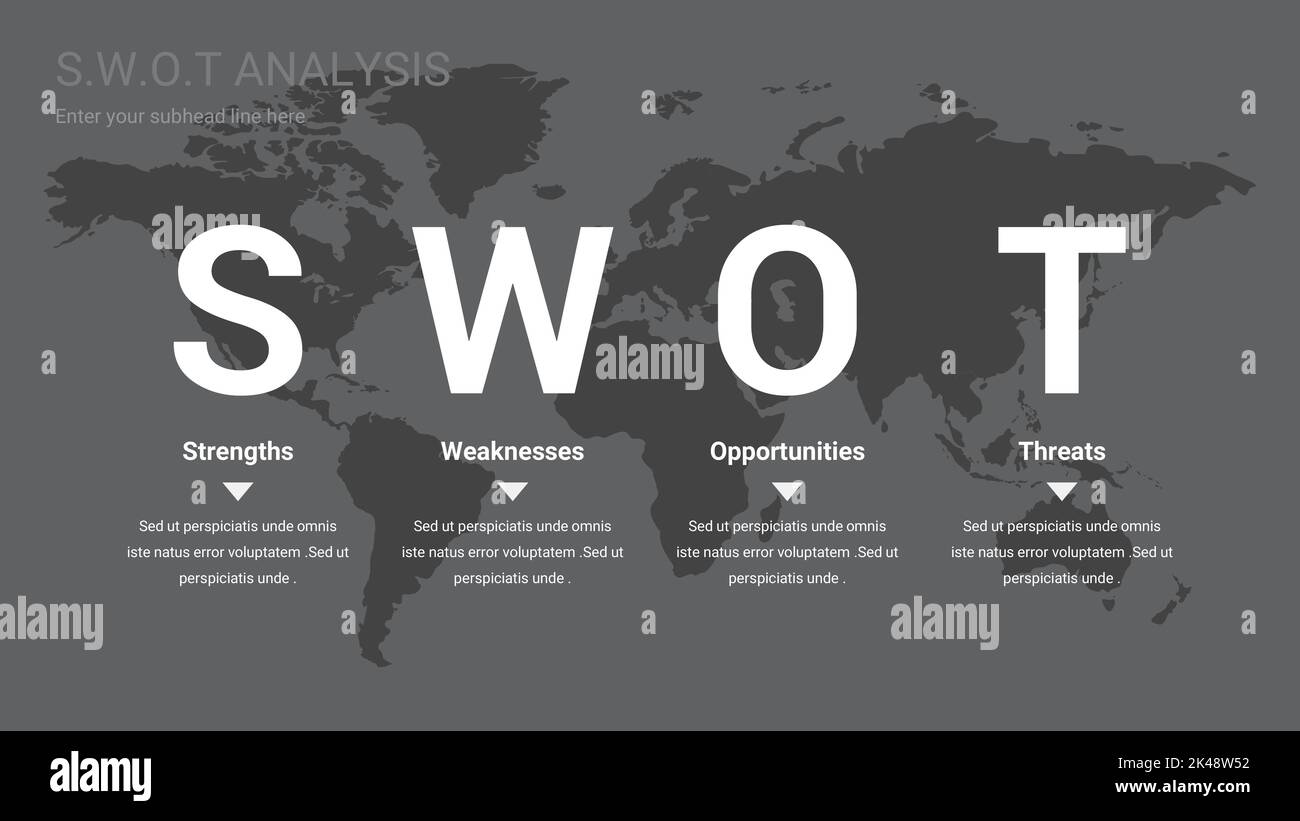 Swot infographic Black and White Stock Photos & Images - Alamy