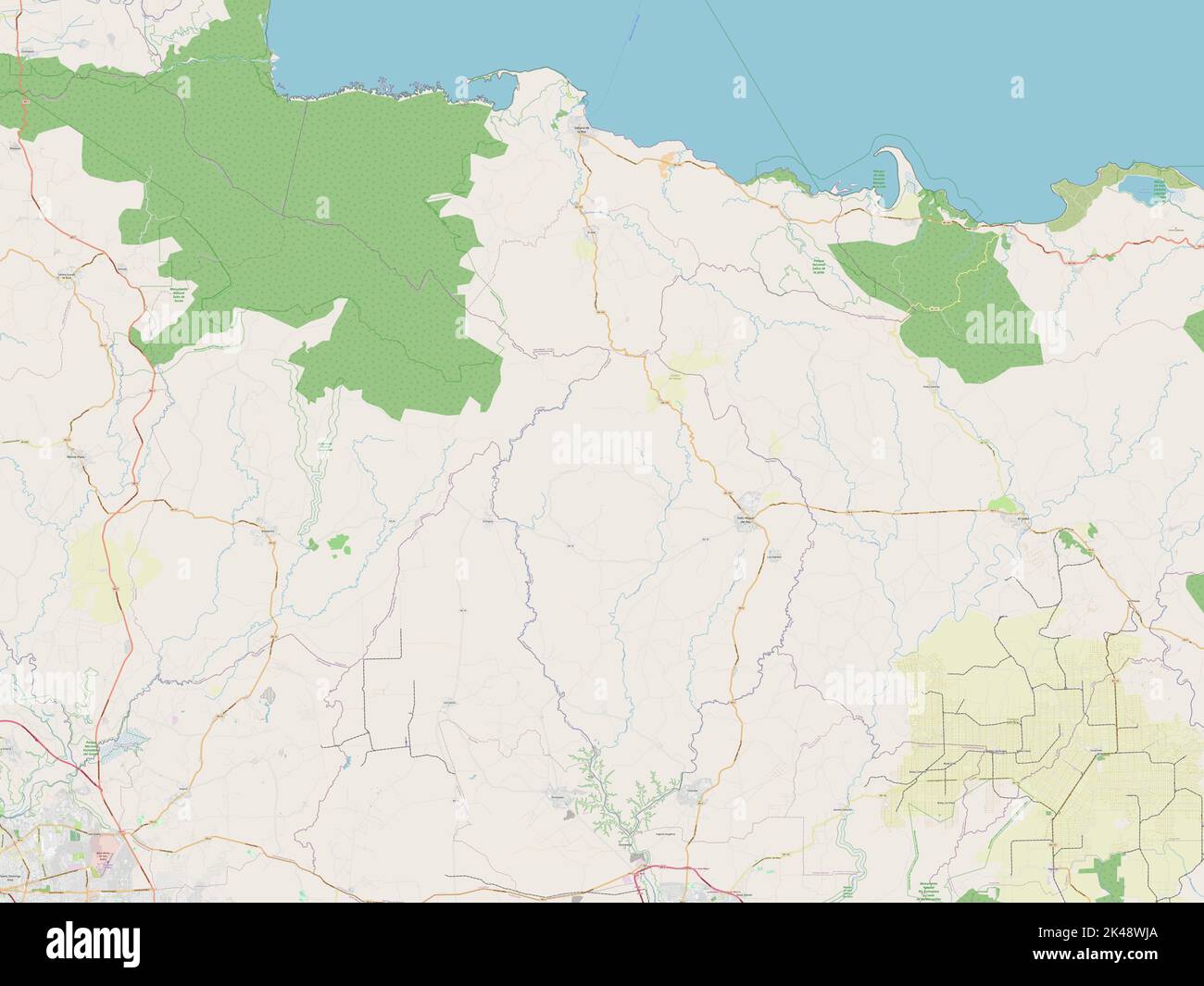 Hato Mayor, province of Dominican Republic. Open Street Map Stock Photo ...