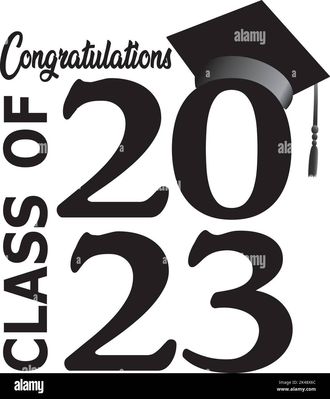 Class of 2023 Script Black and White Stock Vector Image & Art - Alamy