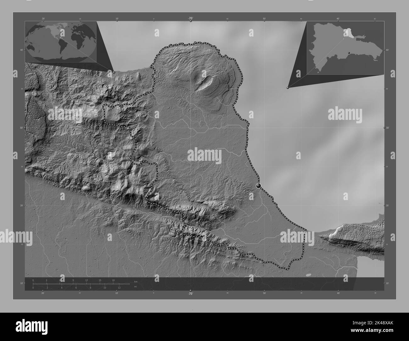 Maria Trinidad Sanchez, province of Dominican Republic. Bilevel ...