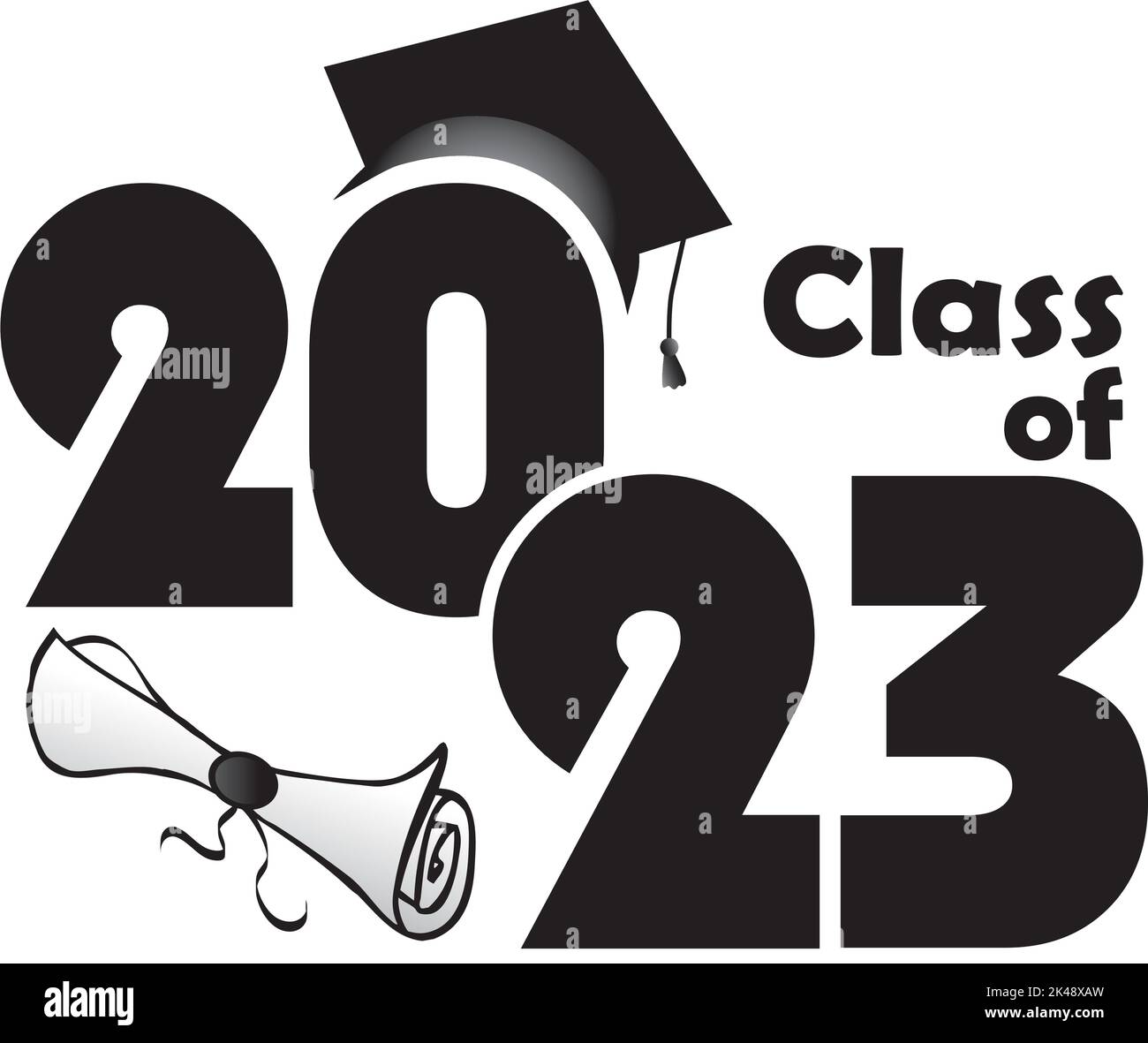 Class of 2023 vector vectors Cut Out Stock Images & Pictures - Alamy