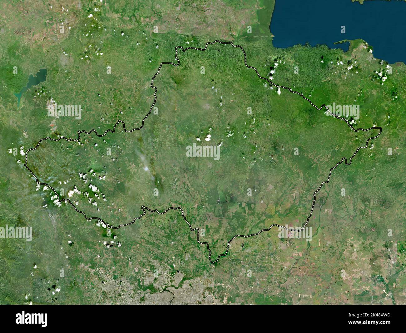 Monte Plata, province of Dominican Republic. High resolution satellite ...