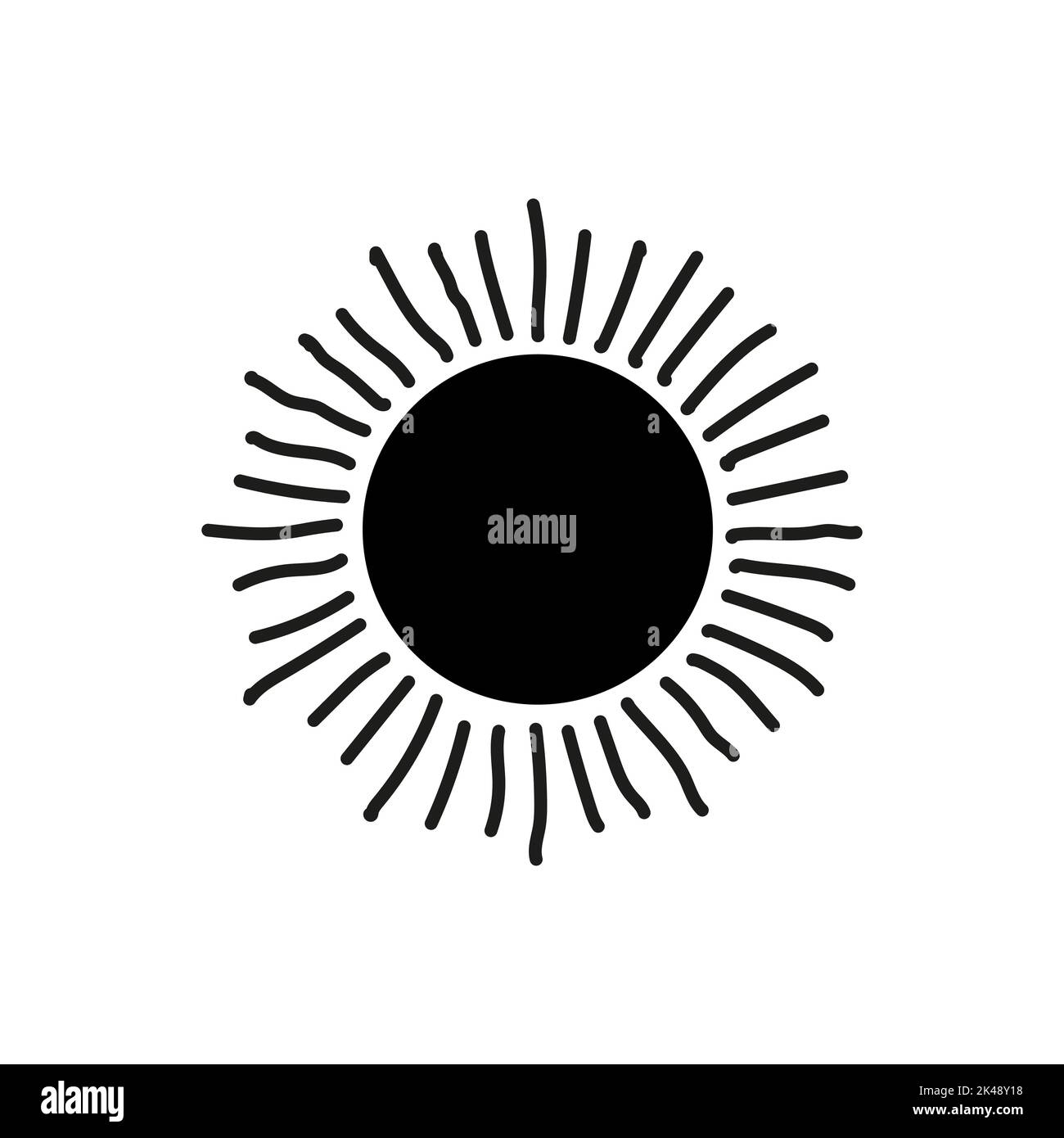 Forest silhouette background. Vector Seamless hand drawn forest Stock ...