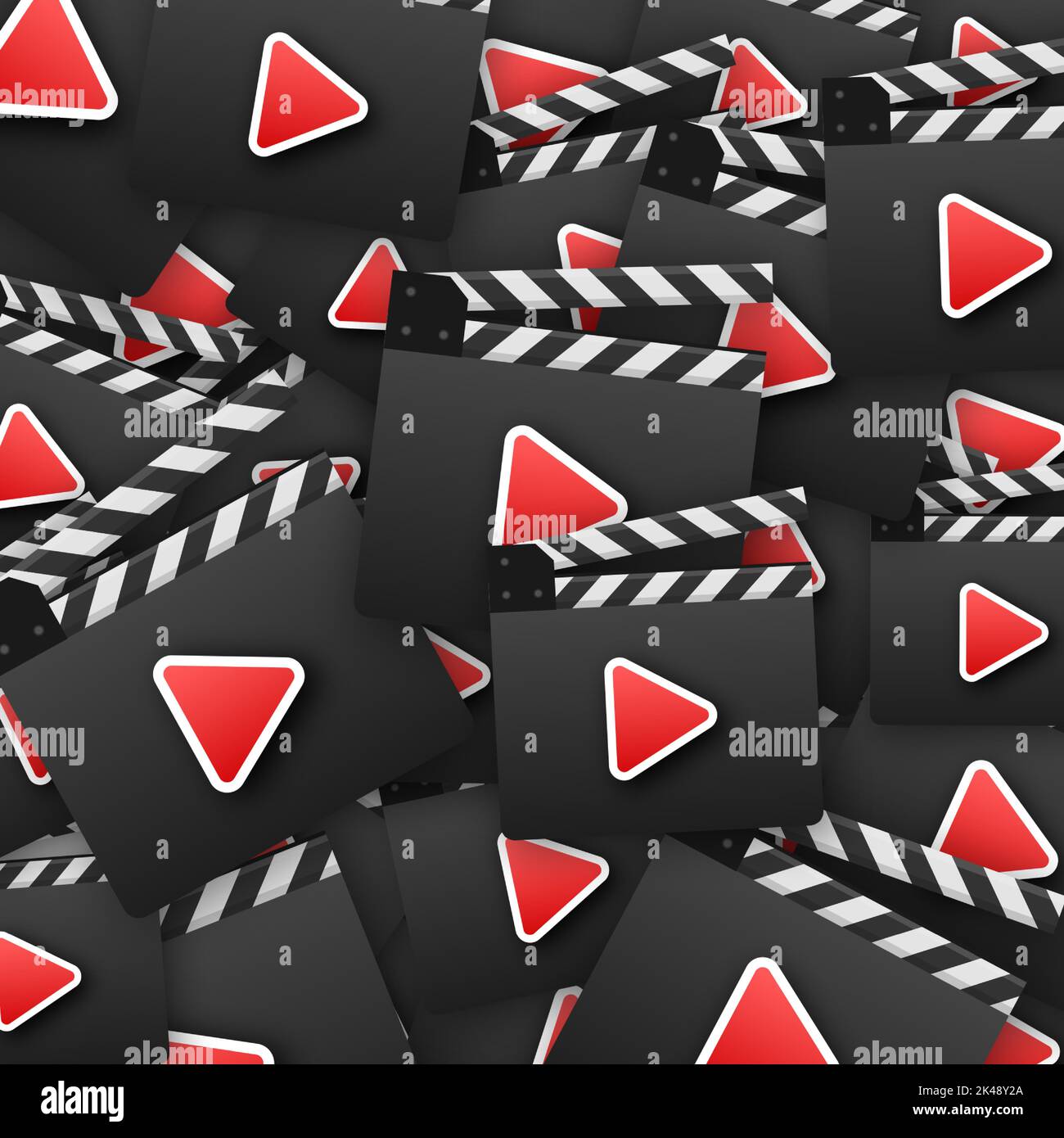 Live stream flat logo - red design element with play button ...