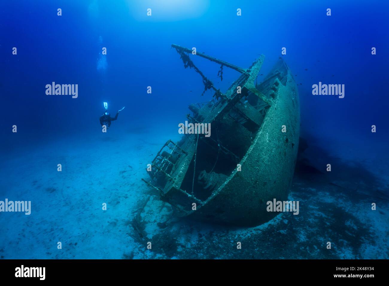 Sunken Ships Underwater