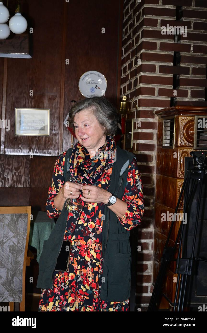 Birgit Behrens-Otto bei der Trauerfeier des Schauspielers Heinz Behrens ...