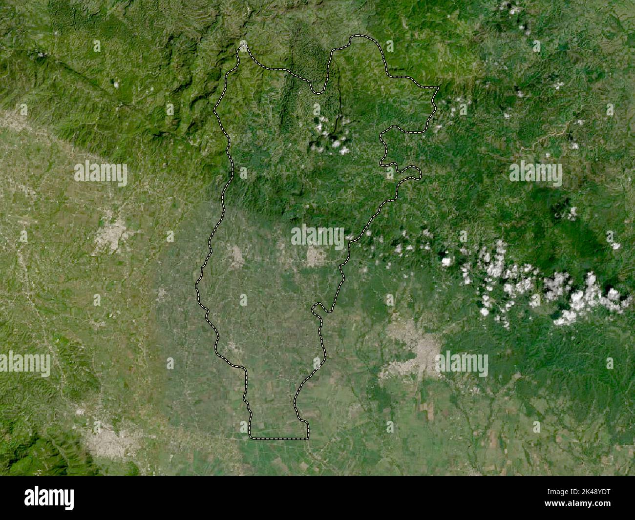 Salcedo, province of Dominican Republic. Low resolution satellite map ...