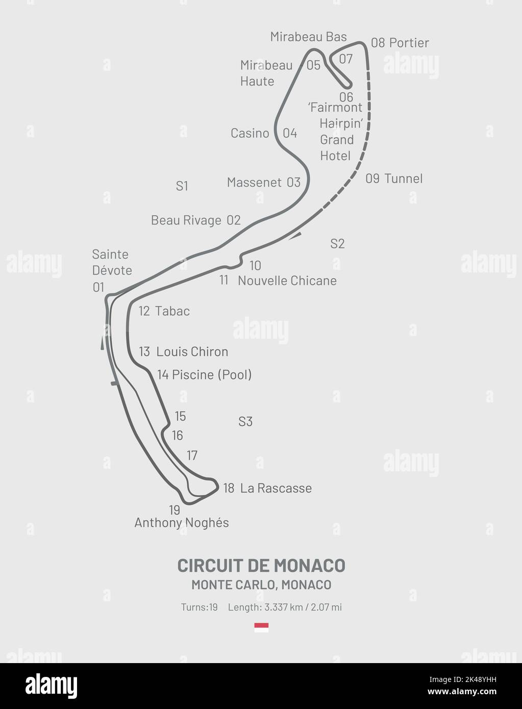 Race of monaco Stock Vector Images - Alamy